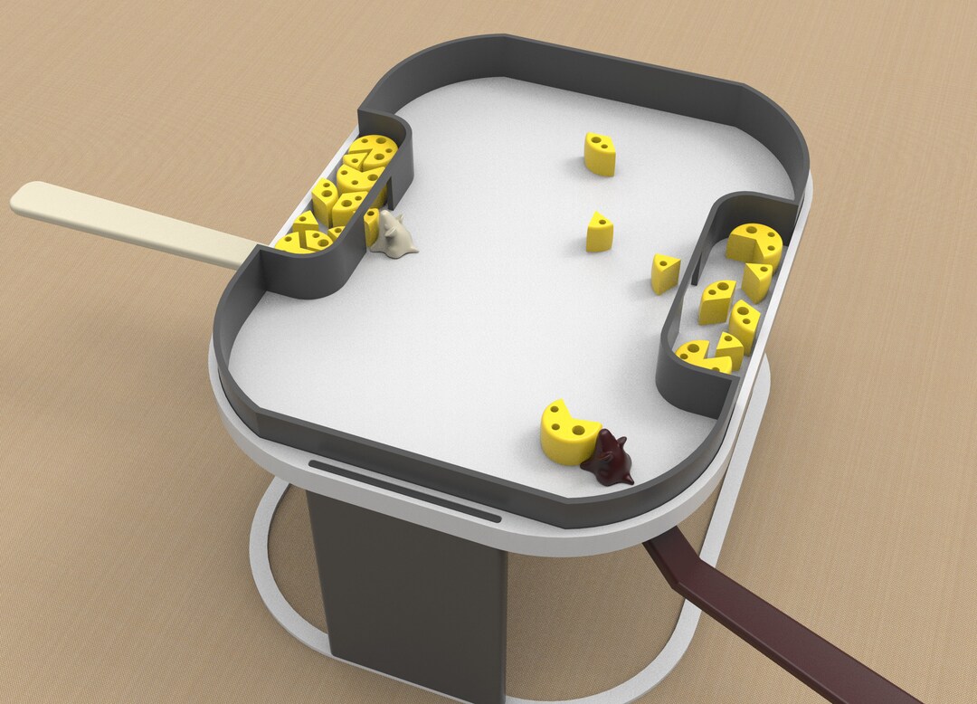 Mouse Collect the Cheese Game - 3D Printable Board Game for Skill ...