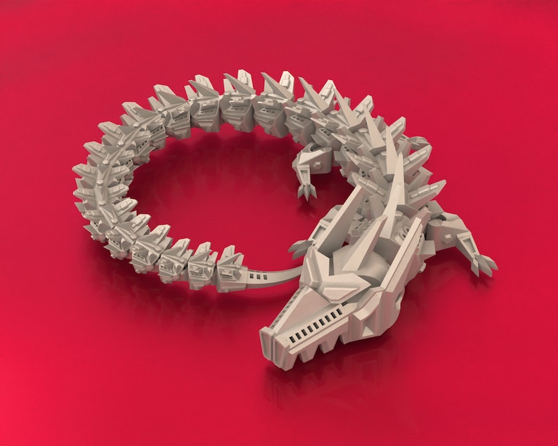 Articulated 3D Print Dragons STL Files: 9 Dragon Combo (digital ...