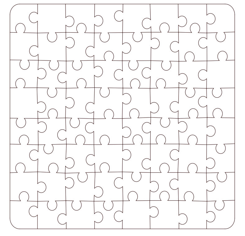 8 Structures for Puzzles of Different Shapes and Number of Pieces the ...