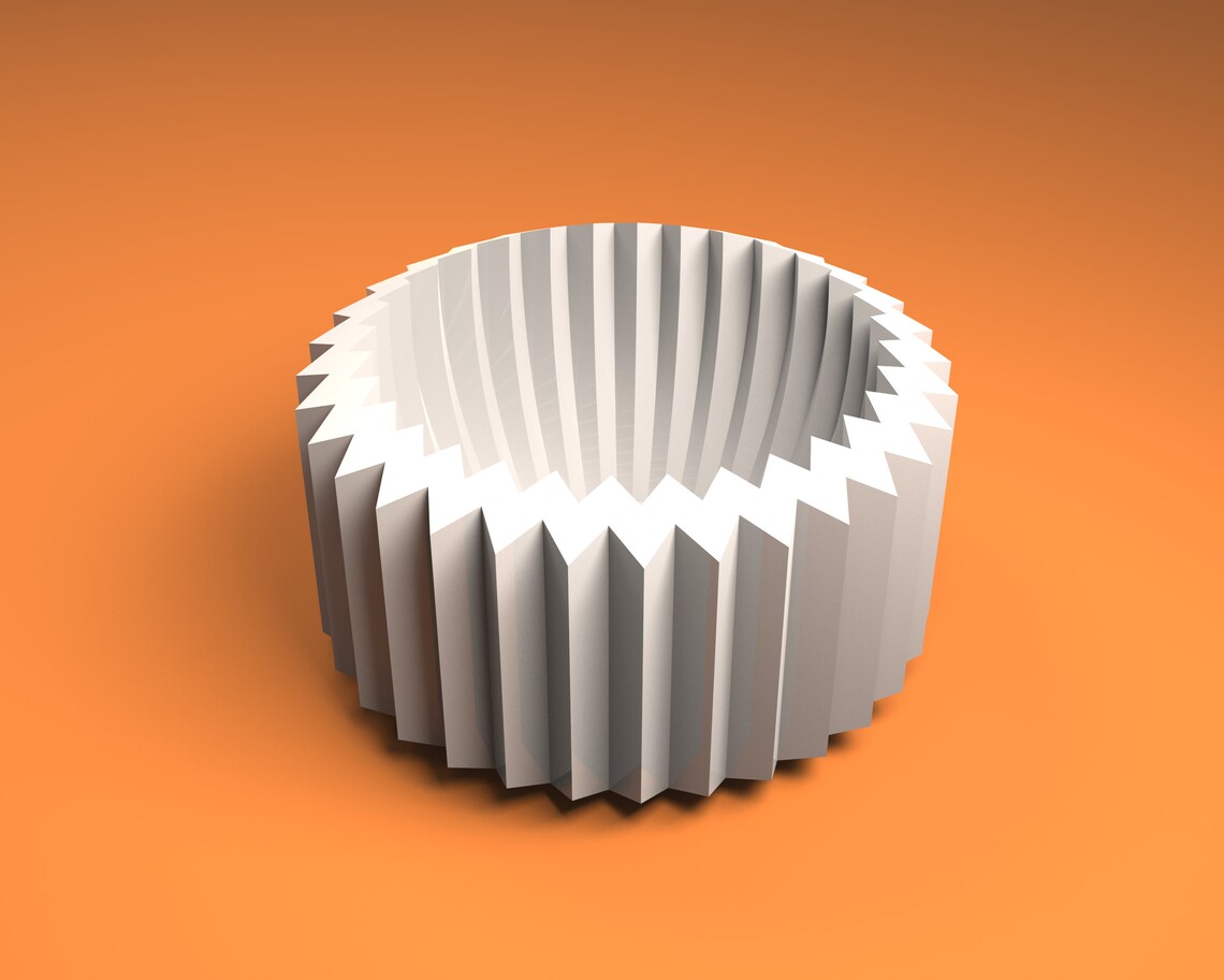 15 Geometric Pots or Base In.stl Format for 3d Printing STL File DIY ...