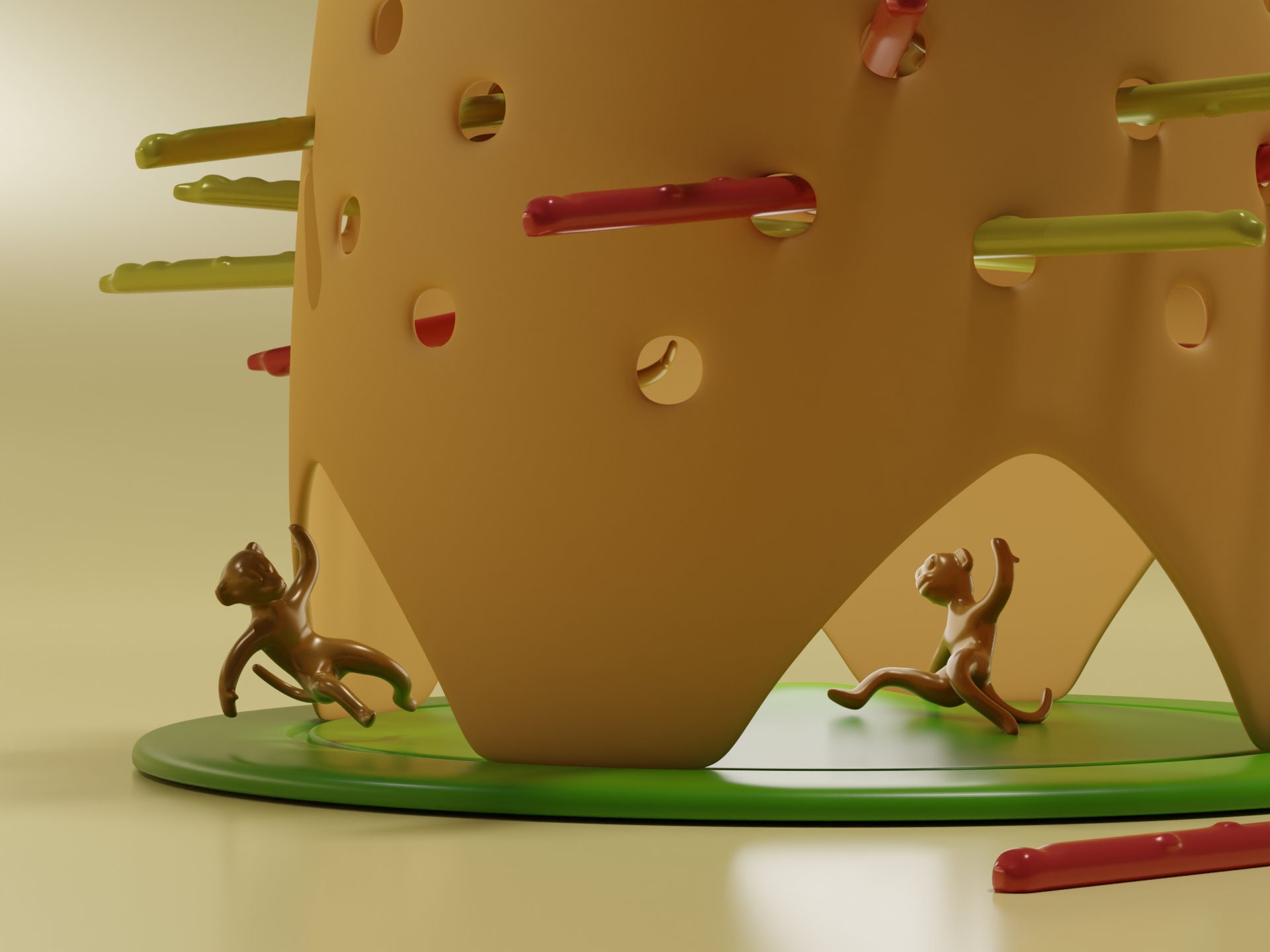 Monkey Mayhem: 3D Printable Family Board Game - Balance the Branches ...