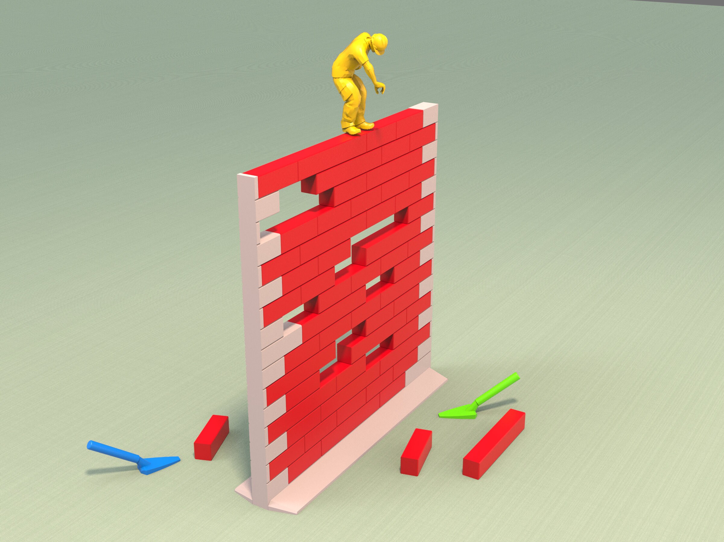 Break the Brick Wall Game - 3D Printable STL Files, Dynamic Board Game ...