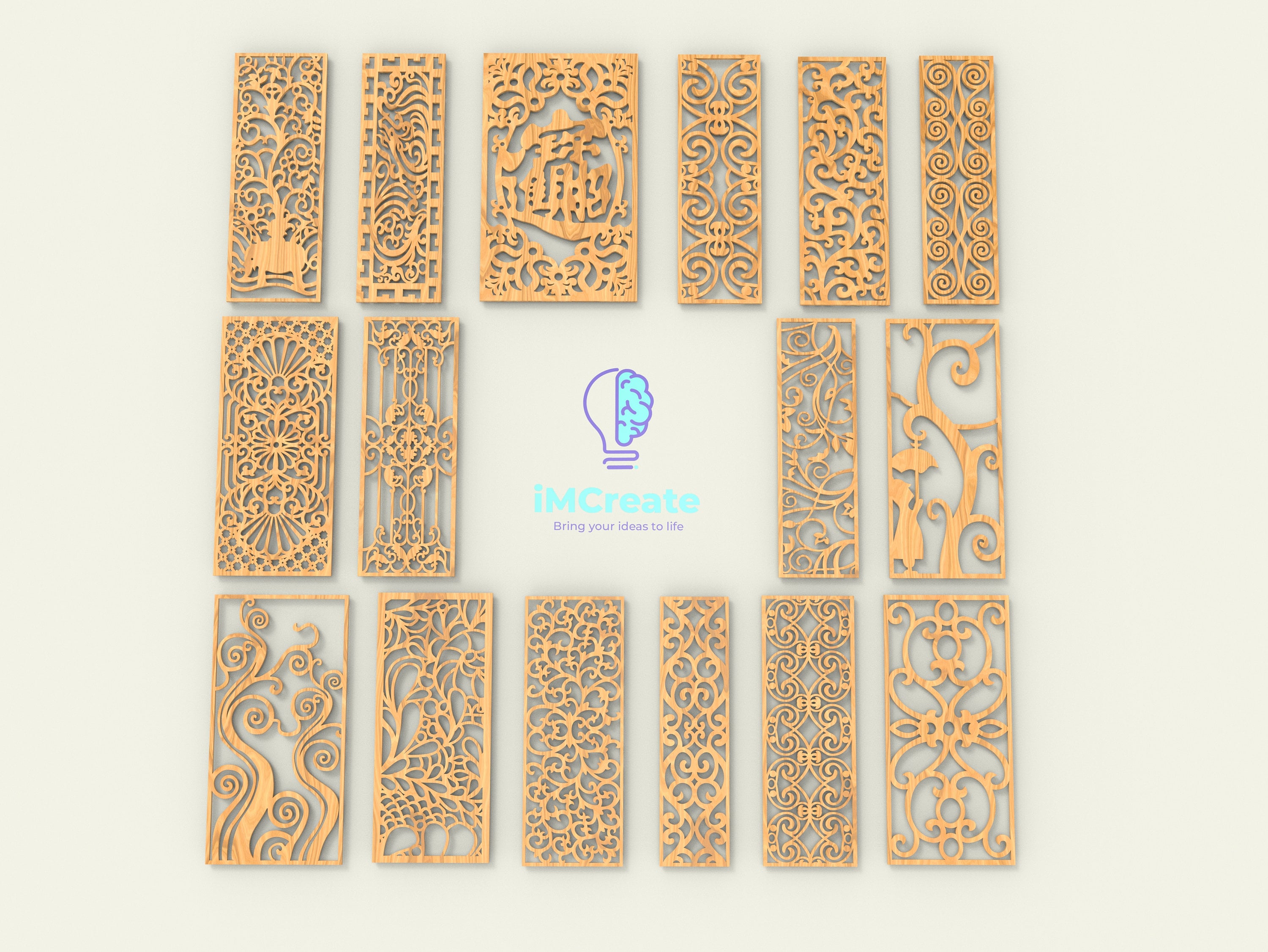 350 CNC Art File. Wall Art Panels Collection for Cnc and Laser Cutting ...