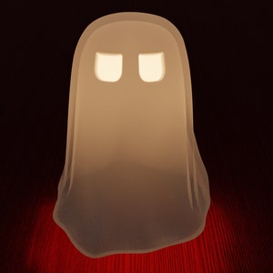 3D Printable Ghost Designs, Halloween Decor, Set of 3 Ghost STL Files ...