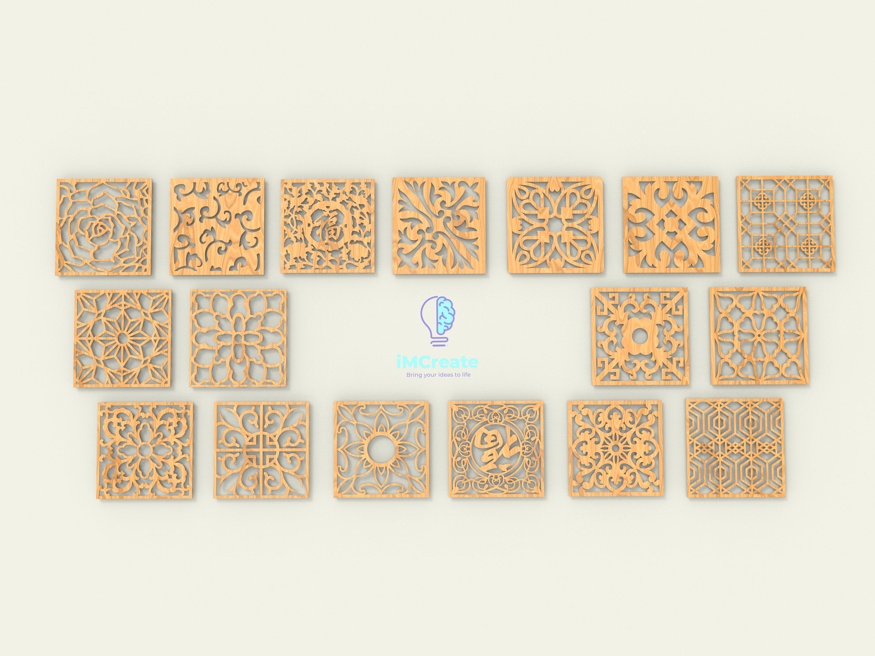 350 CNC Art File. Wall Art Panels Collection for Cnc and Laser Cutting ...