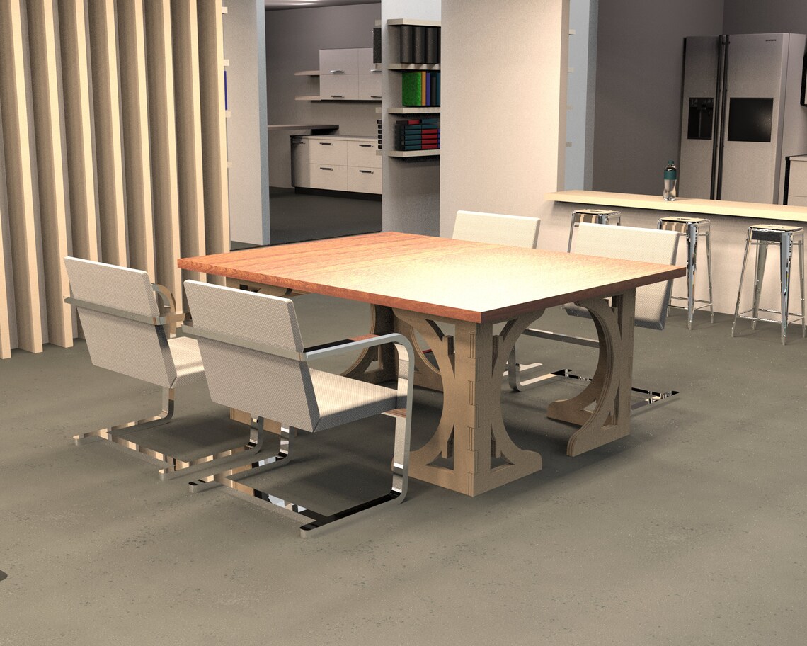 7 Plus Collection of Wooden Table Legs for CNC Cutting Through .DXF and ...