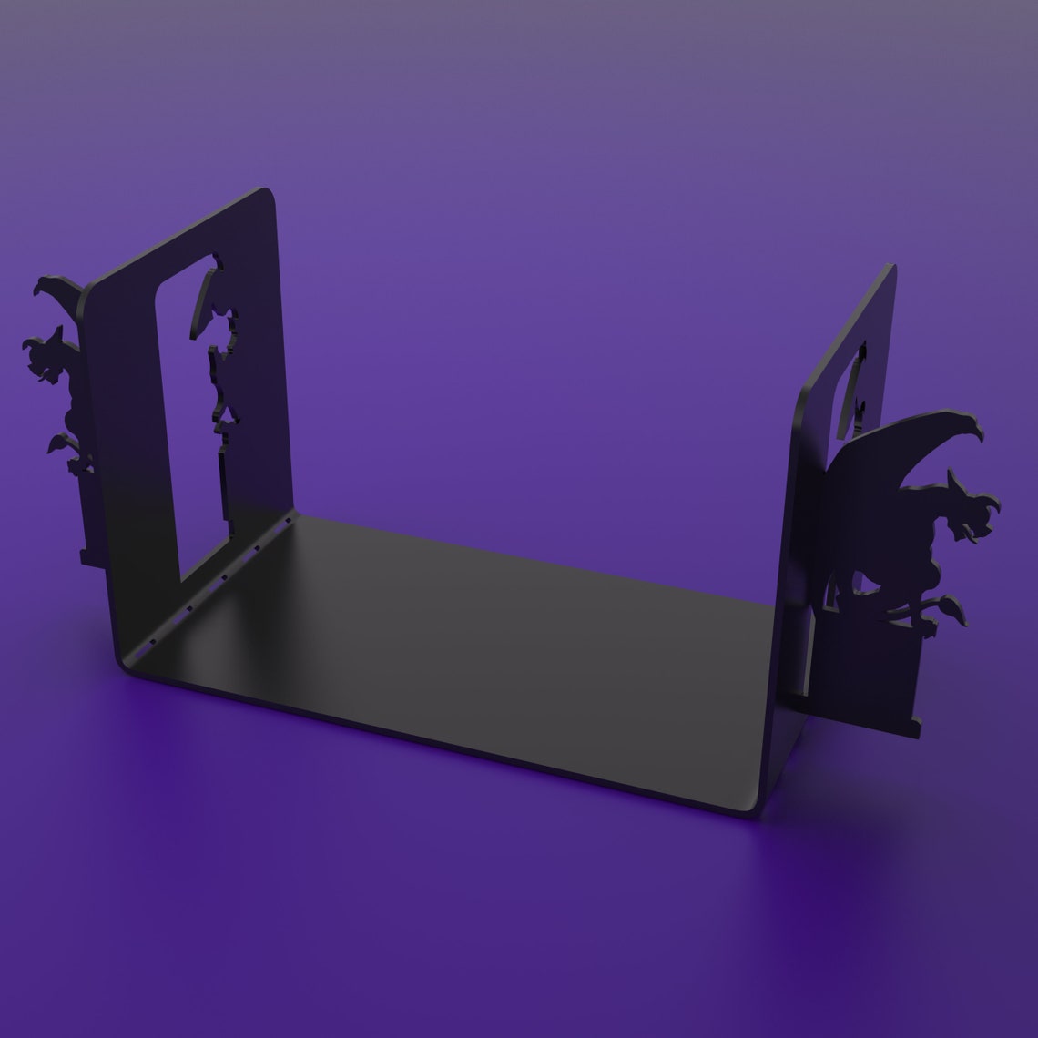 3D Books Holder for Fiber Laser Machine or Plasma Cutter in DXF and STL ...