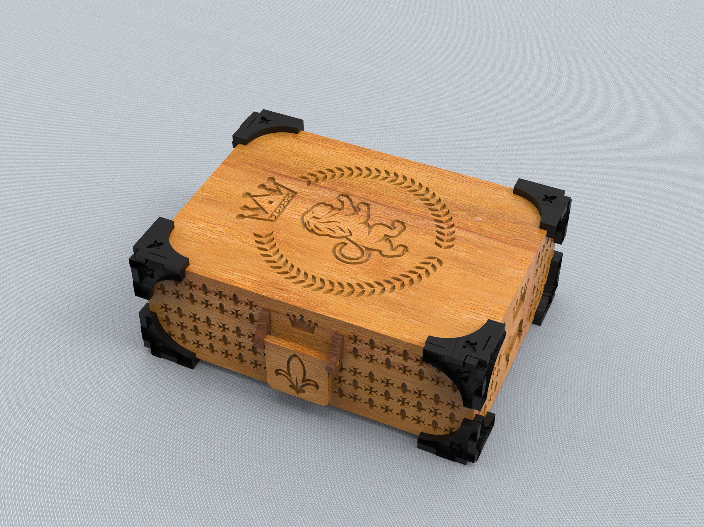 5 Unique Wooden Box Designs Collection - DIY Laser Cut CNC Files, DXF ...