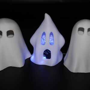 3D Printable Ghost Designs, Halloween Decor, Set of 3 Ghost STL Files ...