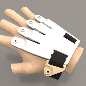 3D Print Prosthetic Finger STL Files: Full Hand Reconstruction (digital ...