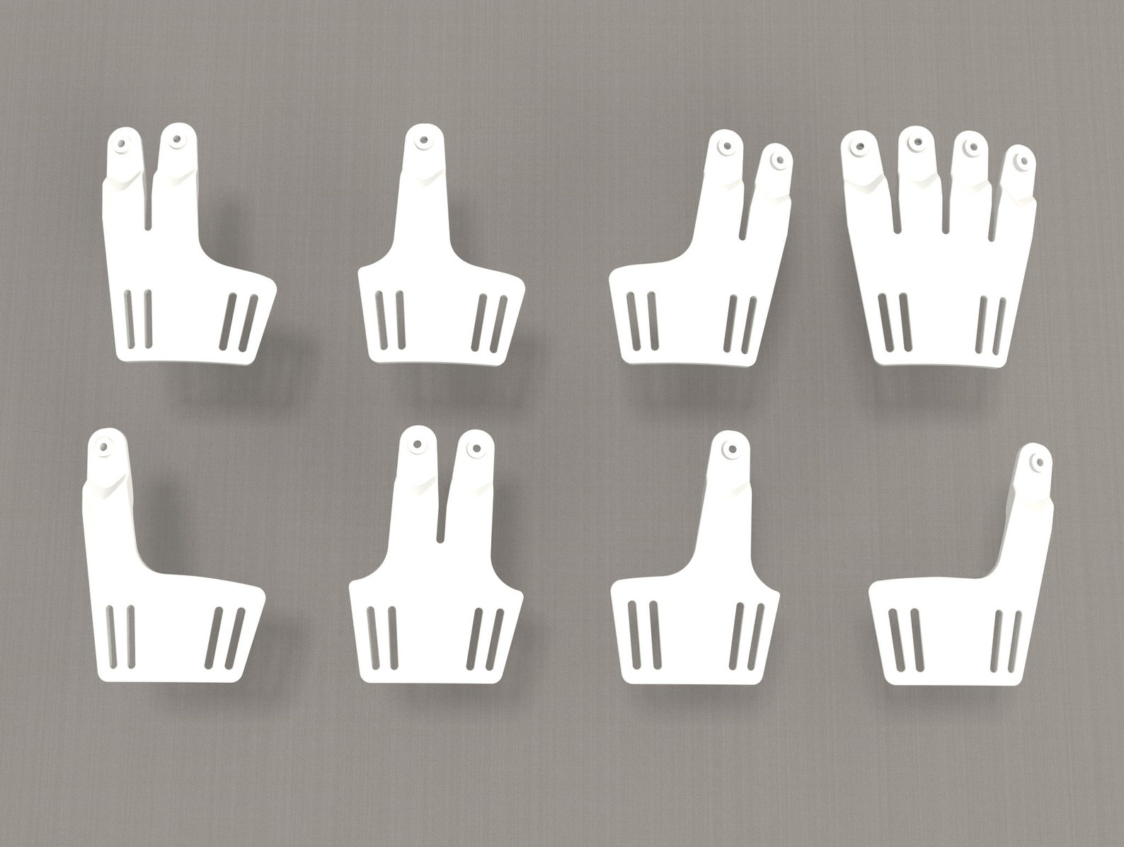 3D Print Prosthetic Finger STL Files: Full Hand Reconstruction (digital ...