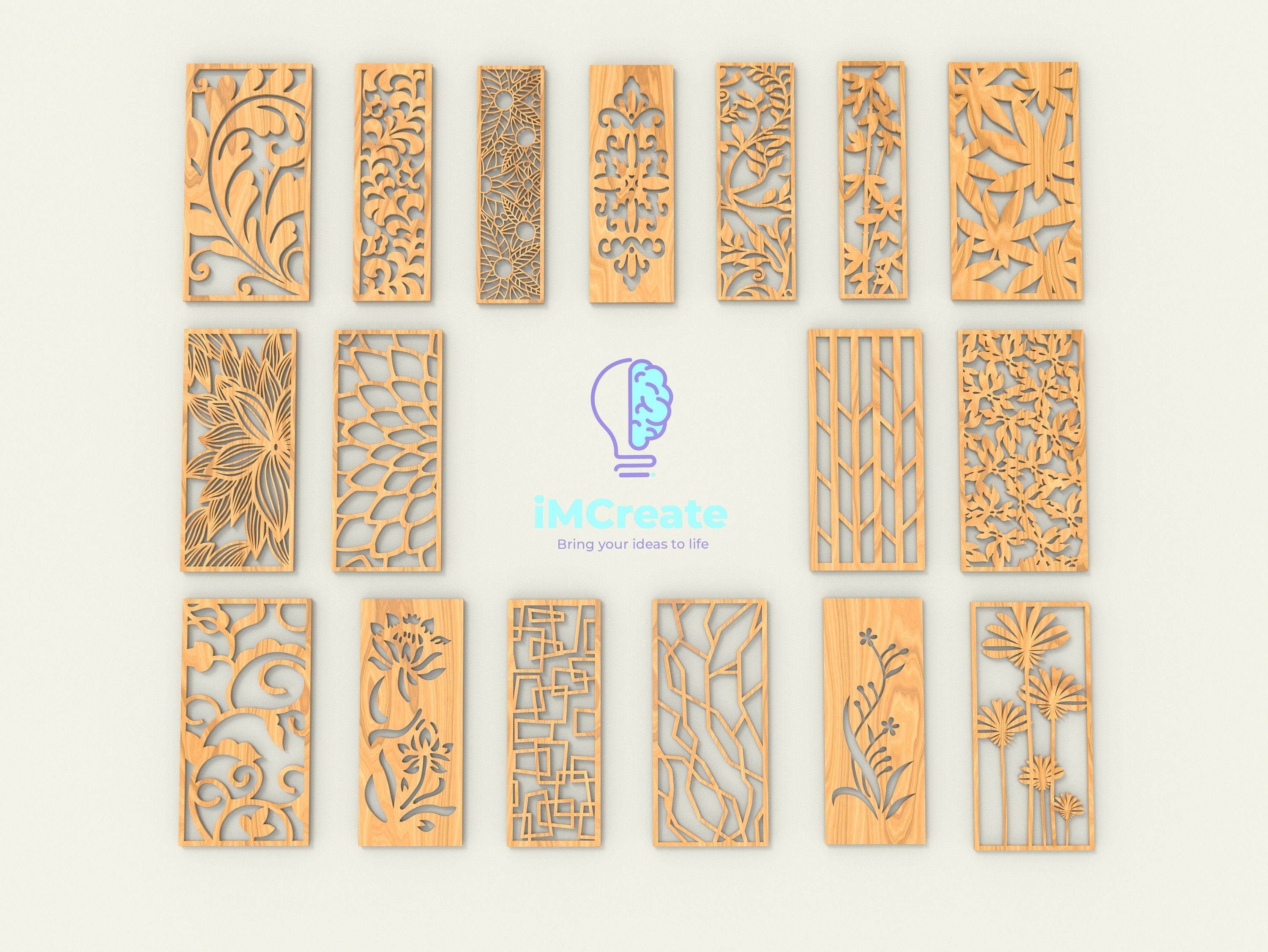350 CNC Art File.- Wall Art Panels Collection | for Cnc and Laser ...