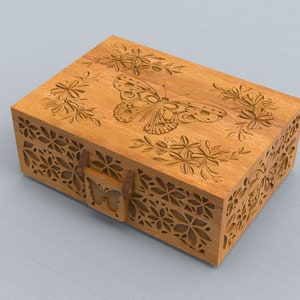 5 Unique Wooden Box Designs Collection - DIY Laser Cut CNC Files, DXF ...