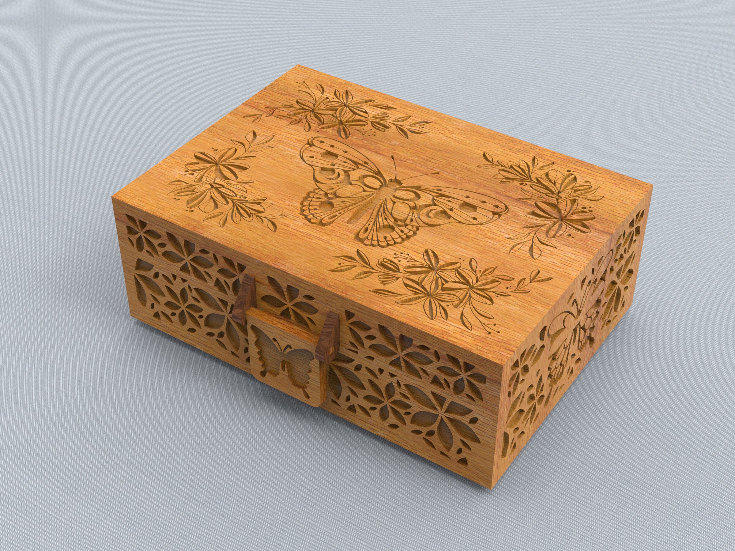 5 Unique Wooden Box Designs Collection - DIY Laser Cut CNC Files, DXF ...