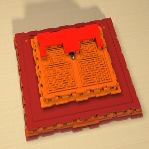 3D Printed Mayan Maze Puzzle: Four-level Labyrinth Game (digital STL ...