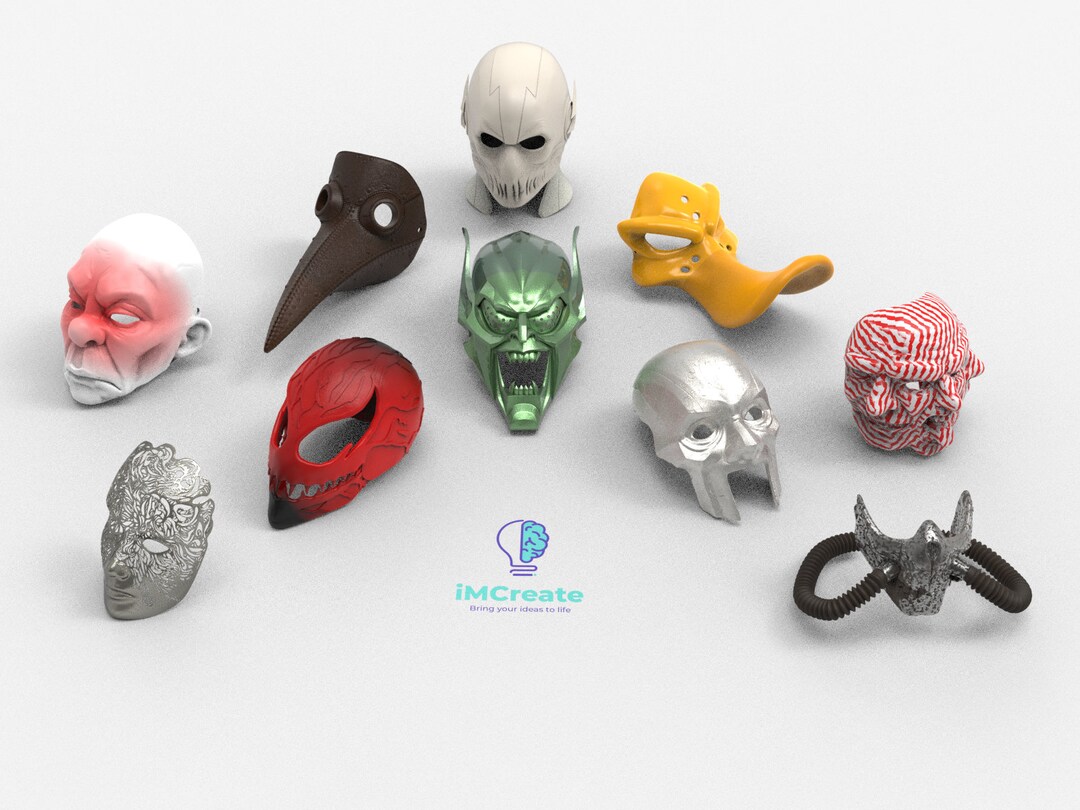 Superhero Mask STL File for Halloween Custom Mask for 3D Print - Etsy