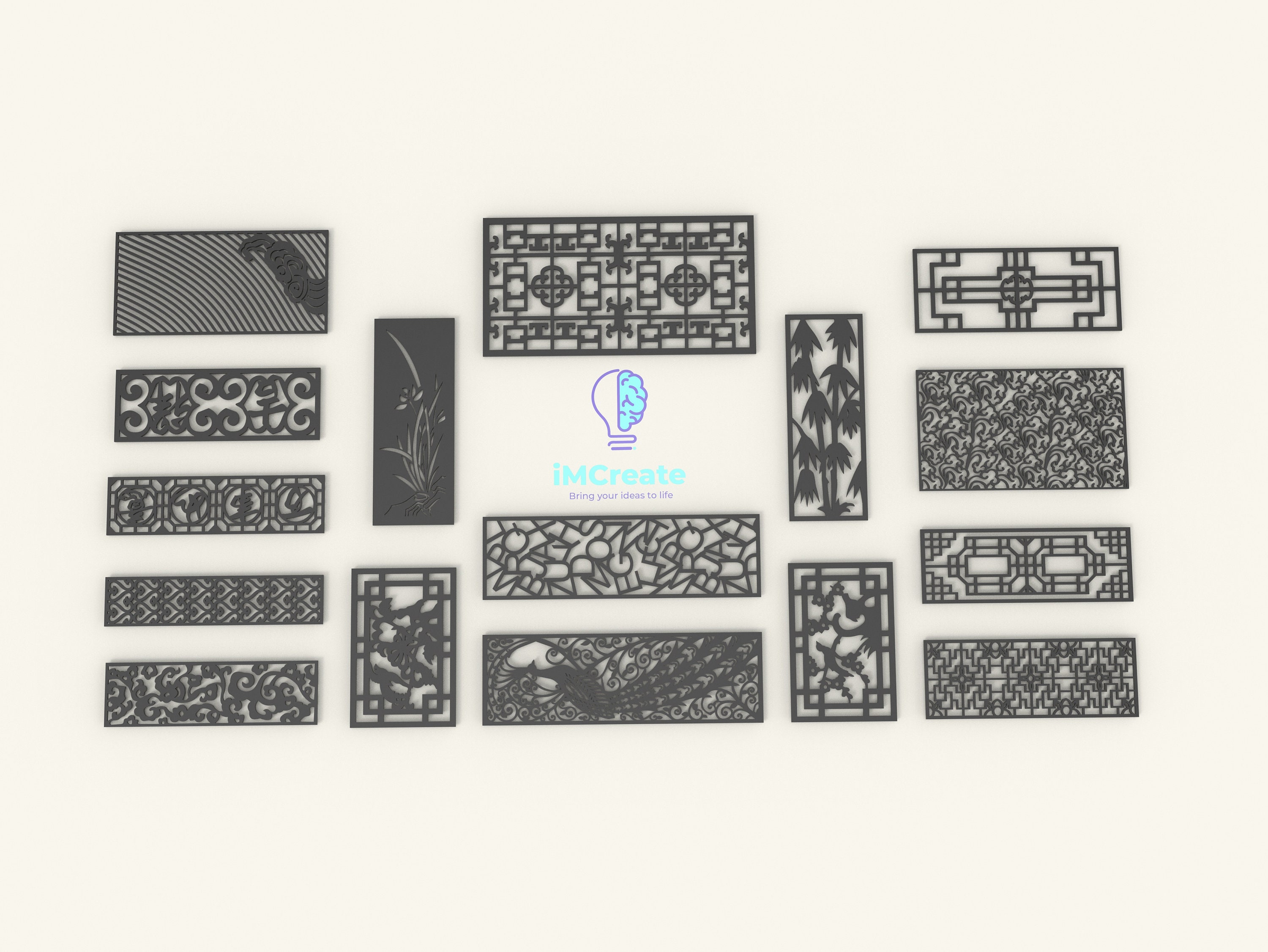 50 CNC Art File.- Wall Art Panels Collection | for Cnc and Laser ...