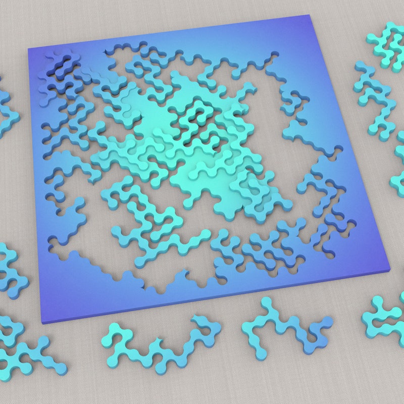 Geometric Puzzle - Etsy