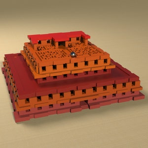 Mayan Construction Inspired Maze Puzzle - 3D Printed, Four-floored ...
