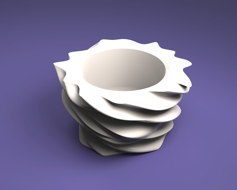 15 Geometric Pots or Base In.stl Format for 3d Printing STL File DIY ...