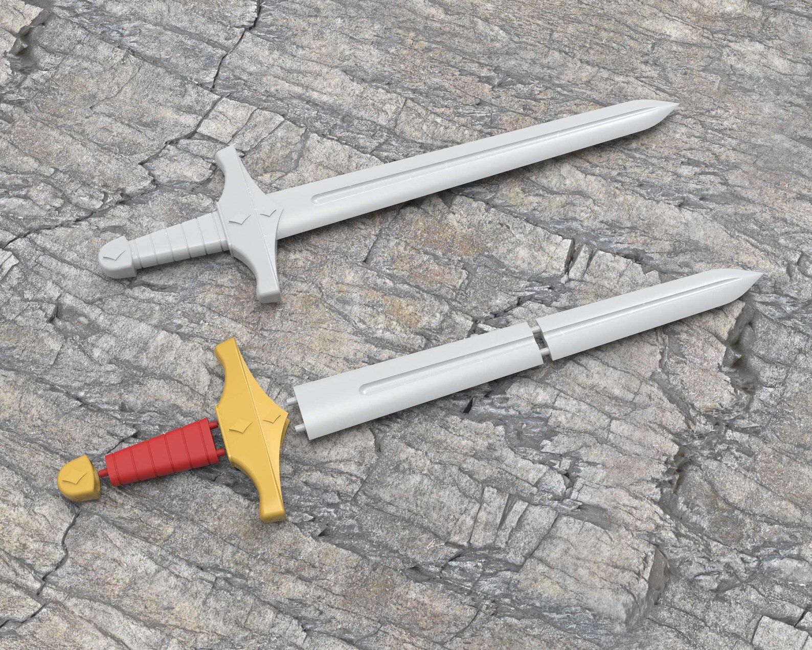 5 Swords Models for 3D Print | STL Files | for CR-30 Printer or Regular ...