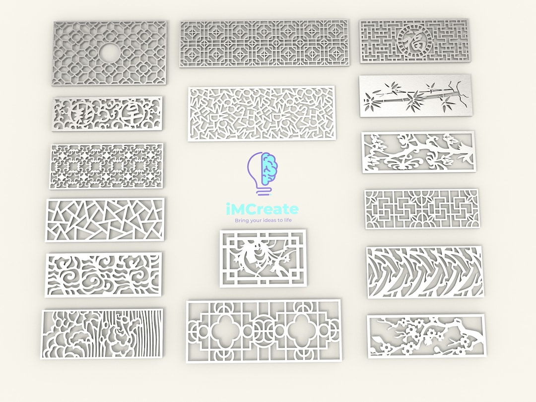 50 CNC Art File.- Wall Art Panels Collection | for Cnc and Laser ...