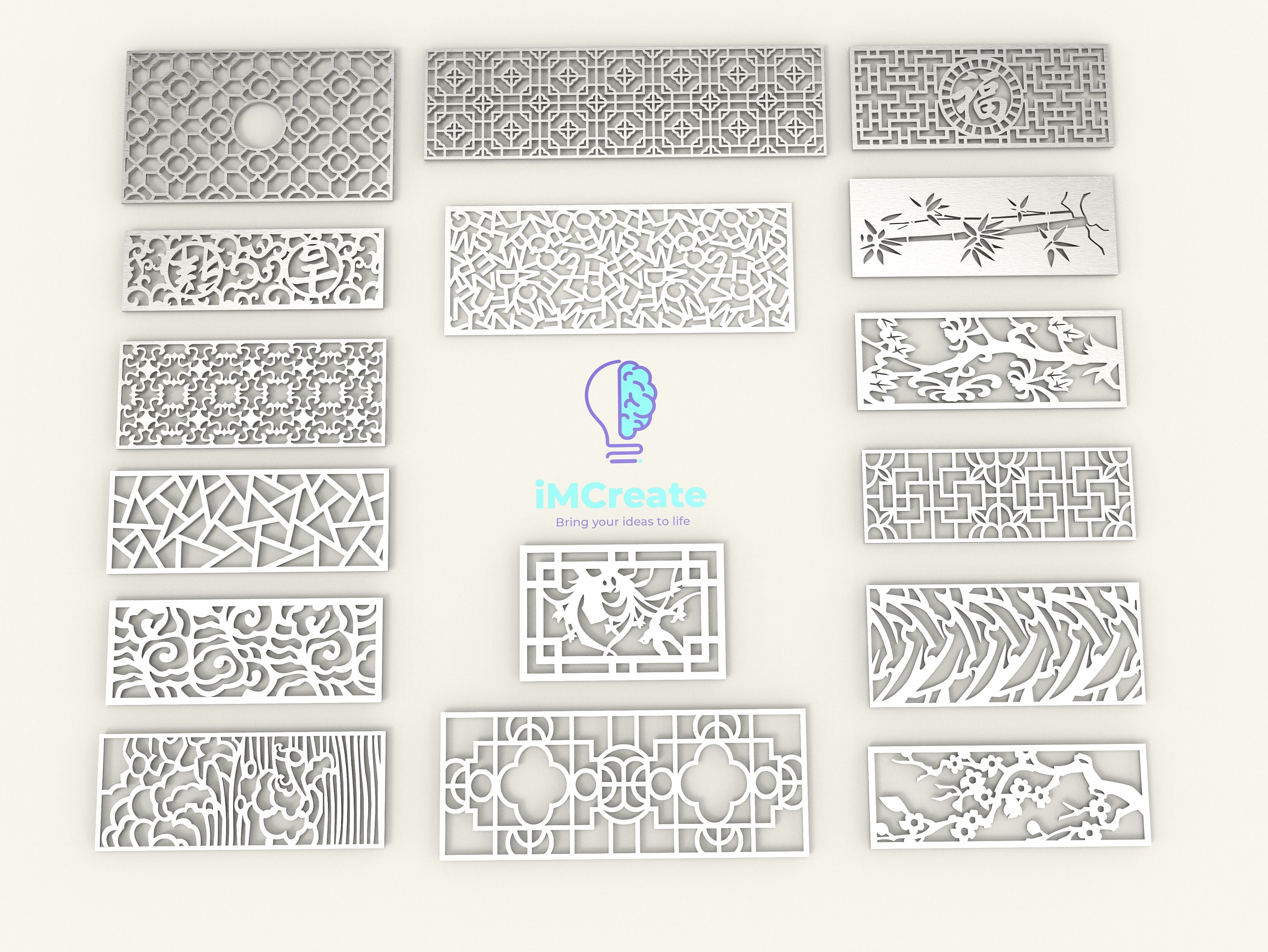 50 CNC Art File.- Wall Art Panels Collection | for Cnc and Laser ...