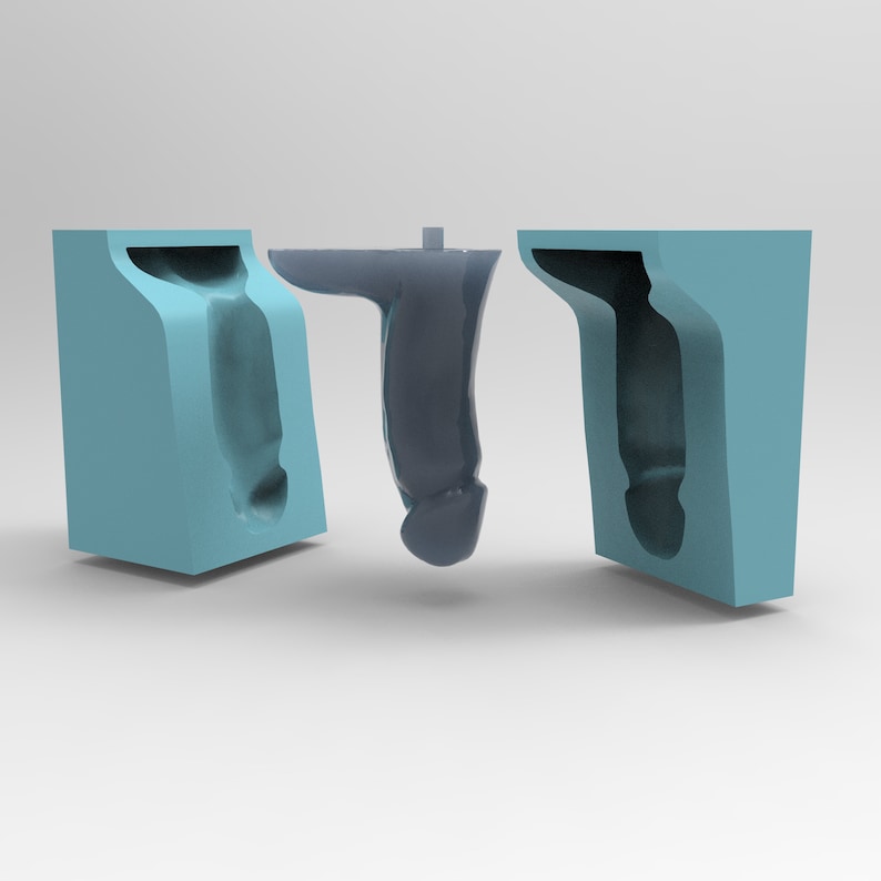 Penis STL Candle Molds, Silicone Mold, and Soap Mold DICK, Male Sex ...