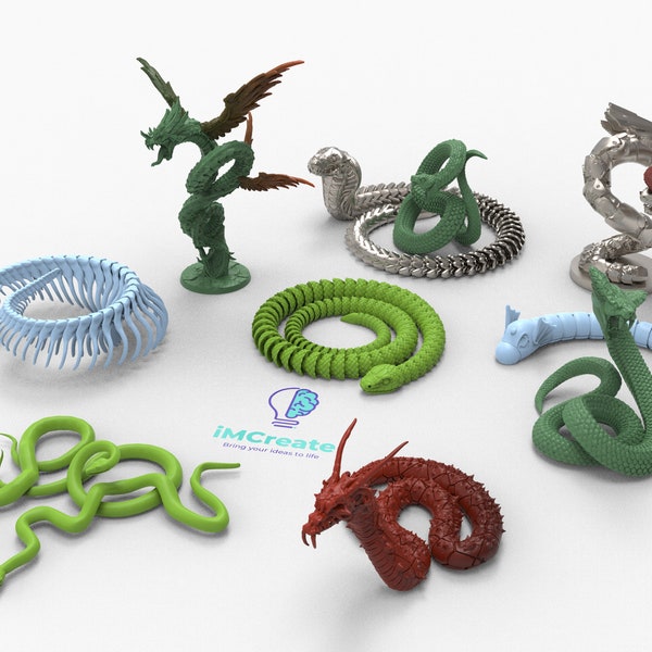 3d Print Snake - Etsy