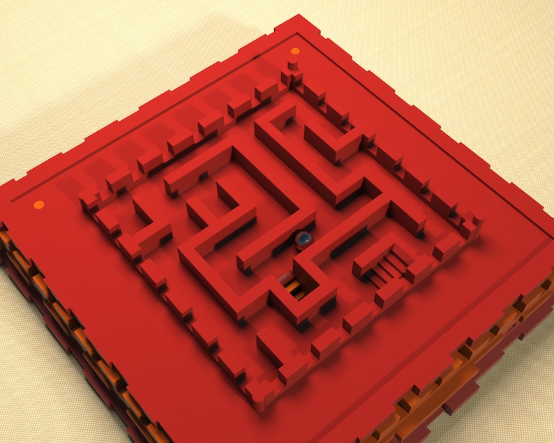 Mayan Construction Inspired Maze Puzzle - 3D Printed, Four-floored ...