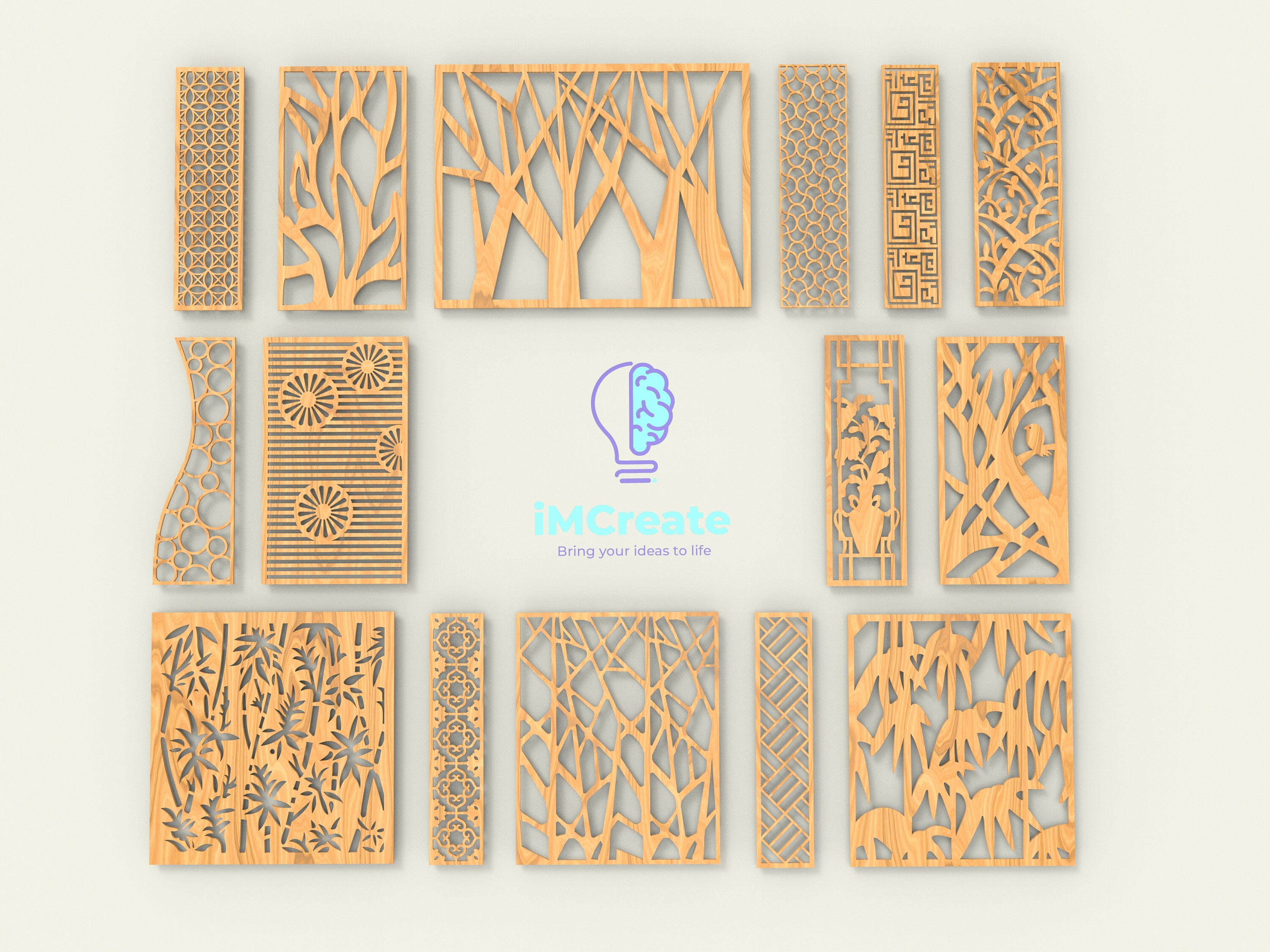 350 CNC Art File.- Wall Art Panels Collection | for Cnc and Laser ...