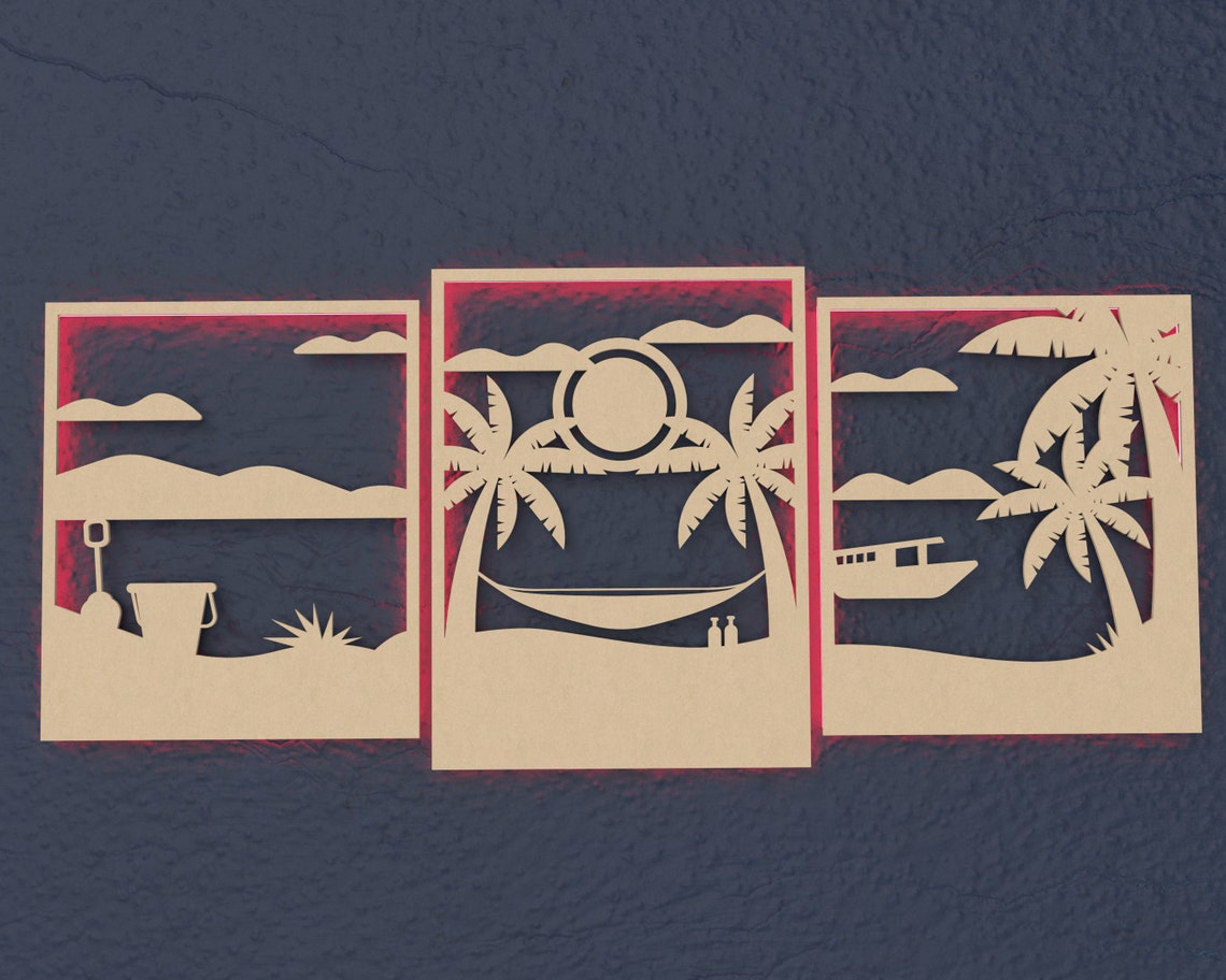 8 DIY Artistic Wall Frames for Laser and CNC Cutting Machines - Etsy