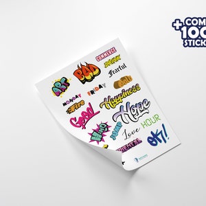 1000+ Unique Stickers Combo: Printable PNG & SVG (digital Download) - Etsy