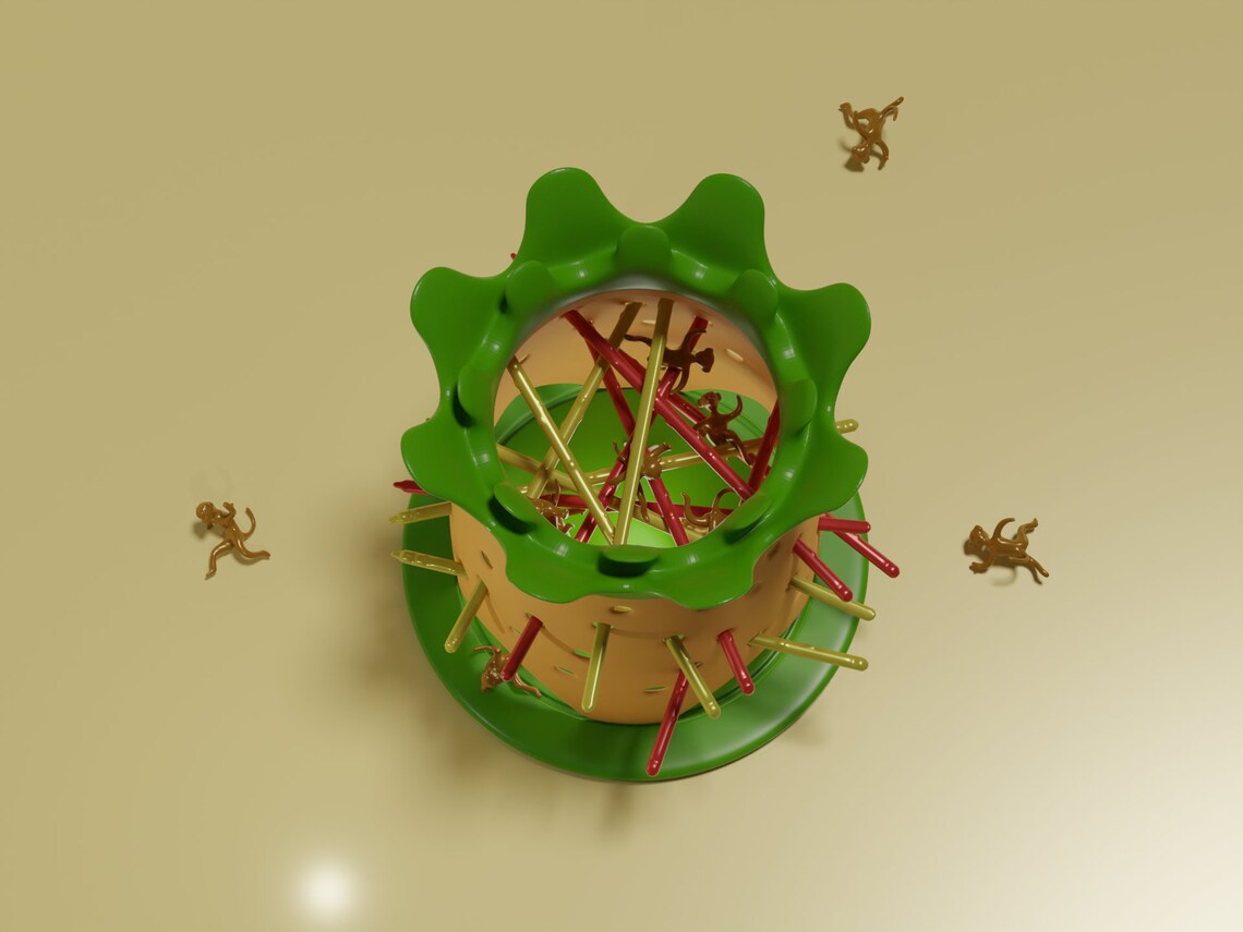 Monkey Mayhem: 3D Printable Family Board Game - Balance the Branches ...