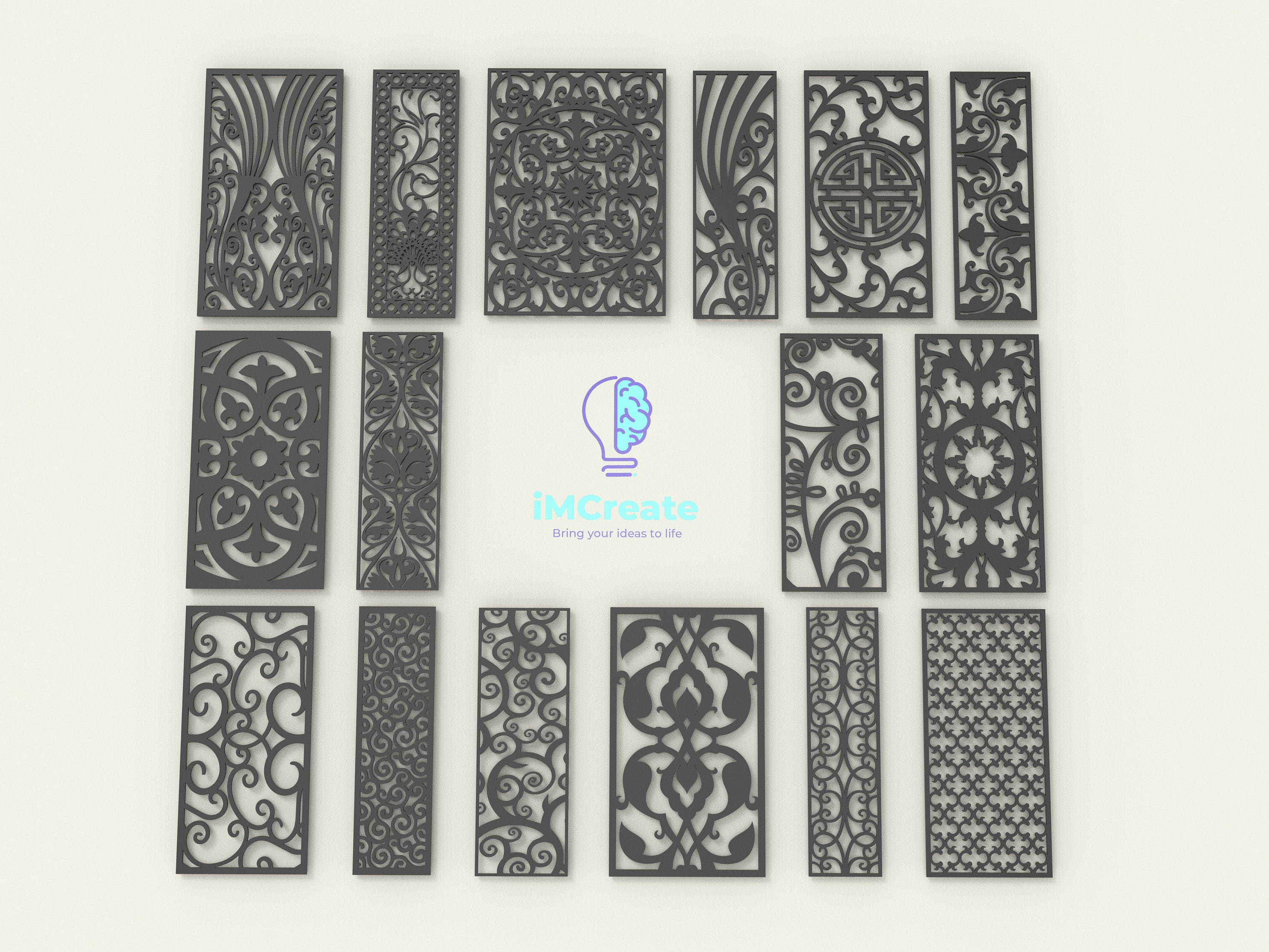 350 CNC Art File.- Wall Art Panels Collection | for Cnc and Laser ...