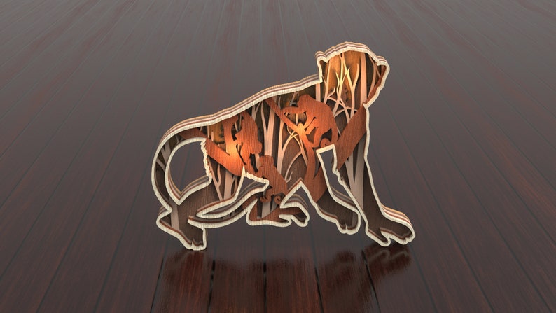 12 Models of Animal Figures Decor Laser Cut Decor Animal - Etsy