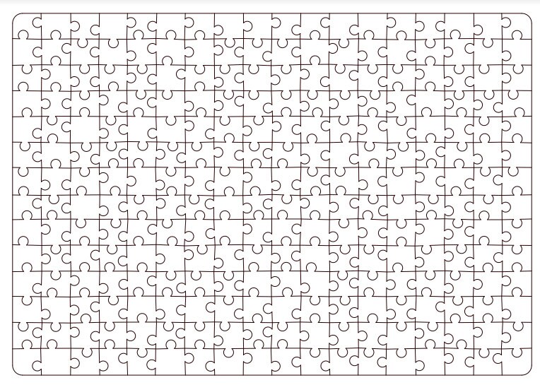 8 Structures for Puzzles of Different Shapes and Number of Pieces the ...