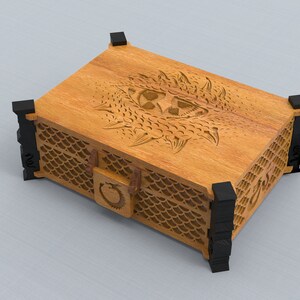 5 Unique Wooden Box Designs Collection - DIY Laser Cut CNC Files, DXF ...