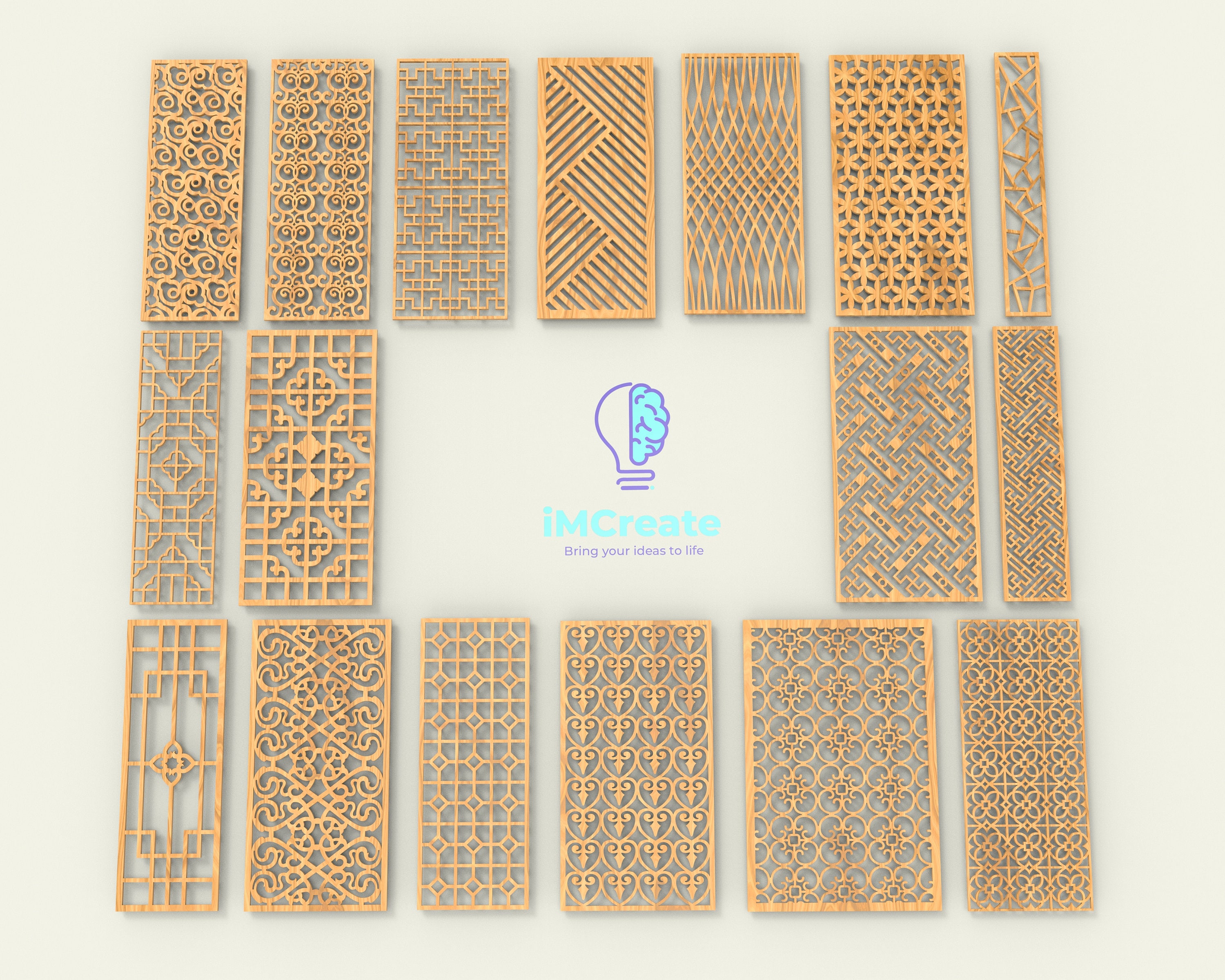 50 CNC Art File.- Wall Art Panels Collection | for Cnc and Laser ...