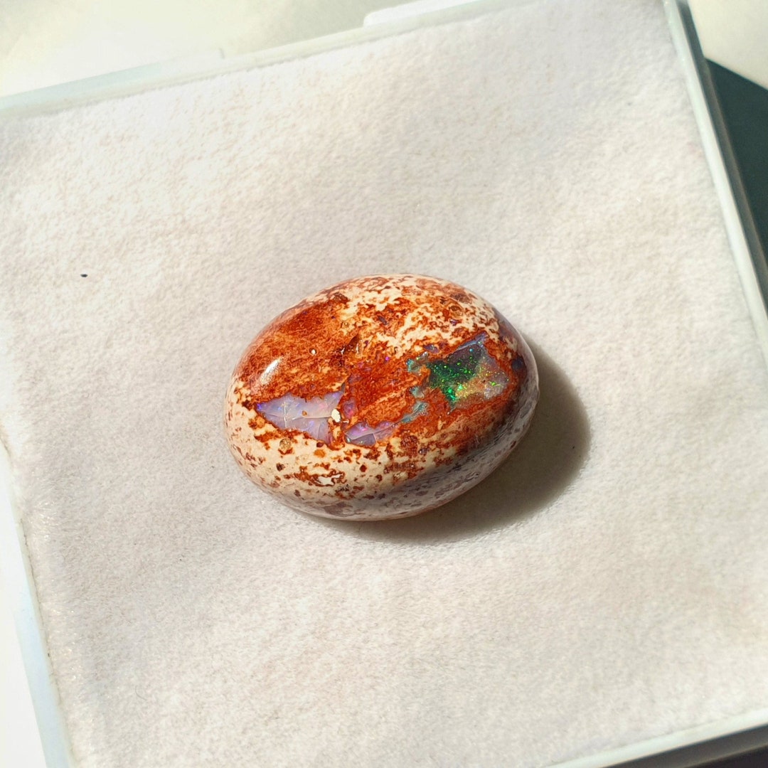 19.2×14.7mm*natural Mexican Fire Opal*oval Shape*cantera Fire Opal With ...