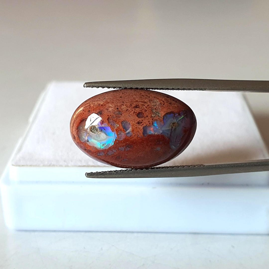 19.6×12.5mm*natural Mexican Fire Opal*oval Shape*cantera Fire Opal With ...