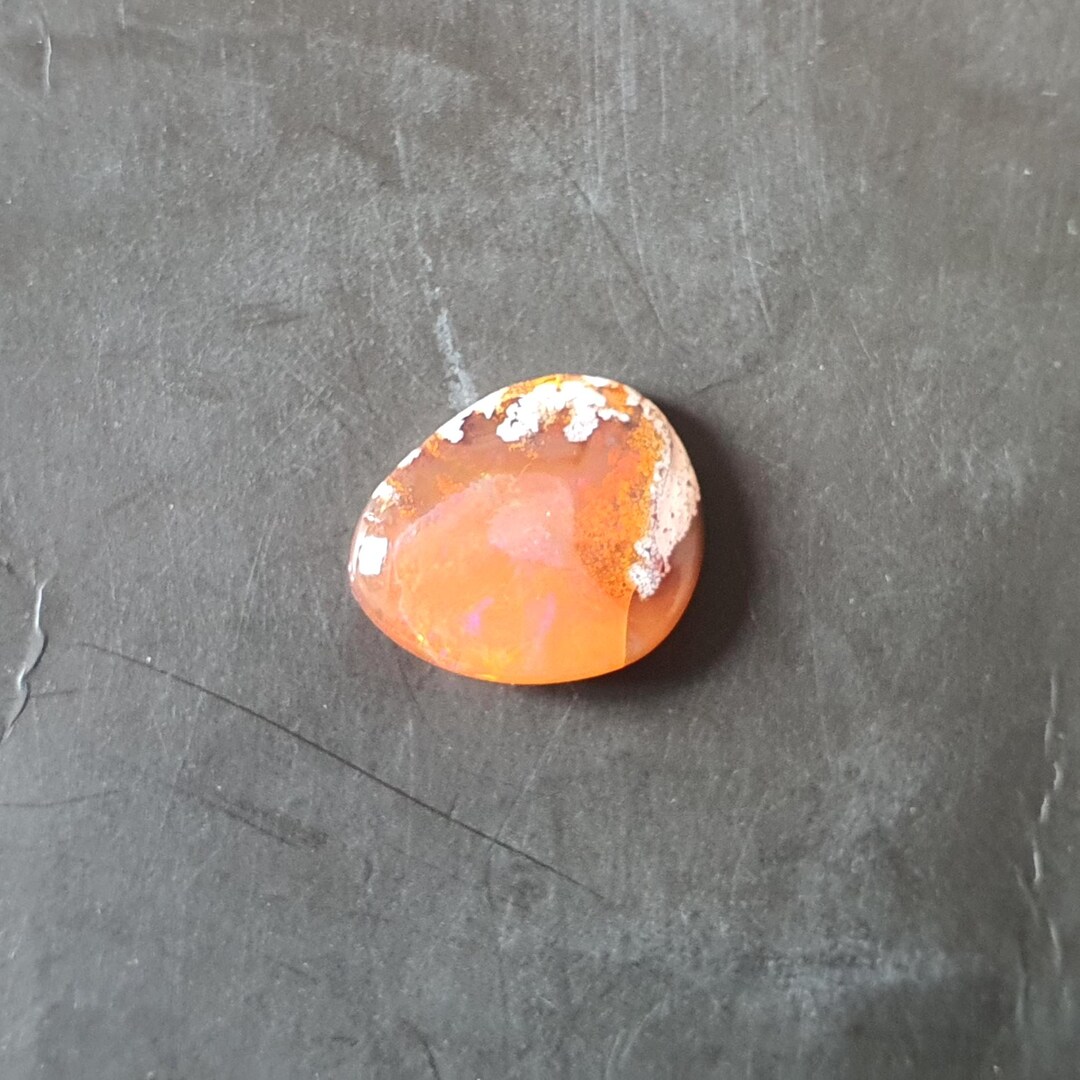 14.4×12mm*natural Mexican Fire Opal*oval Shape*cantera Fire Opal With ...
