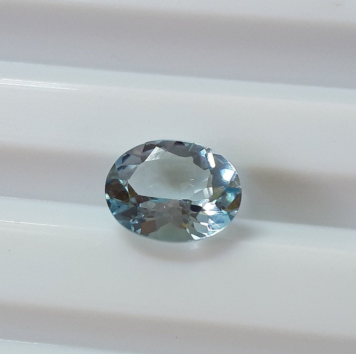97 MM Natural Aquamarine Faceted Cut Stoneoval Shape 1.58 - Etsy UK