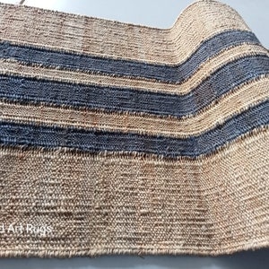 Handknotted Hallway Jute Runner, Custom Size Runner, Stair Jute Runner ...