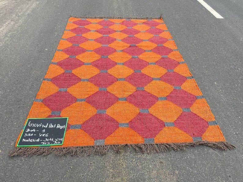 Handmade KILIM Rugs, Multicolor; Jute Rug Wool Rug Kilim Dhurrie ...