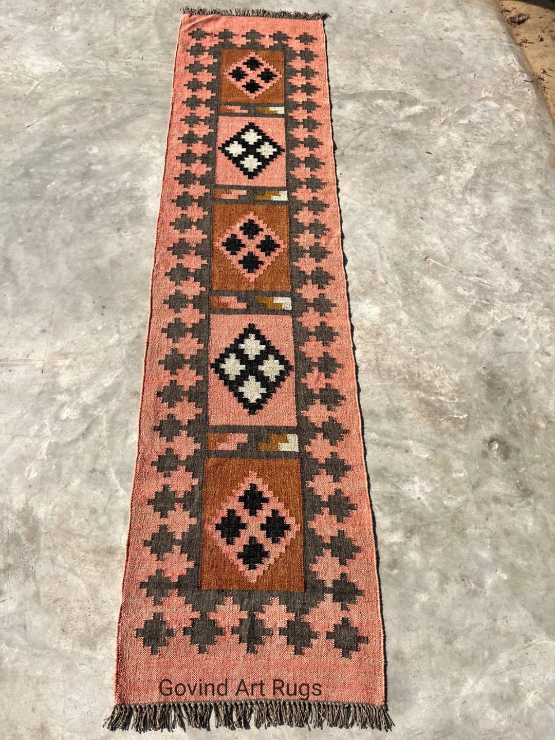 Handmade KILIM Rug, Multicolor; Jute Rug Wool Rug Kilim Dhurrie ...