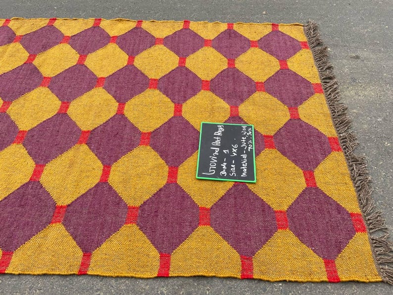 Handmade KILIM Rugs, Multicolor; Jute Rug Wool Rug Kilim Dhurrie ...