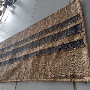 Handknotted Hallway Jute Runner, Custom Size Runner, Stair Jute Runner ...