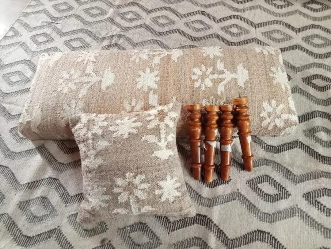 Turkish Kilim Bench, Upholstered Bench, Ottoman Bench, Handmade Bench ...
