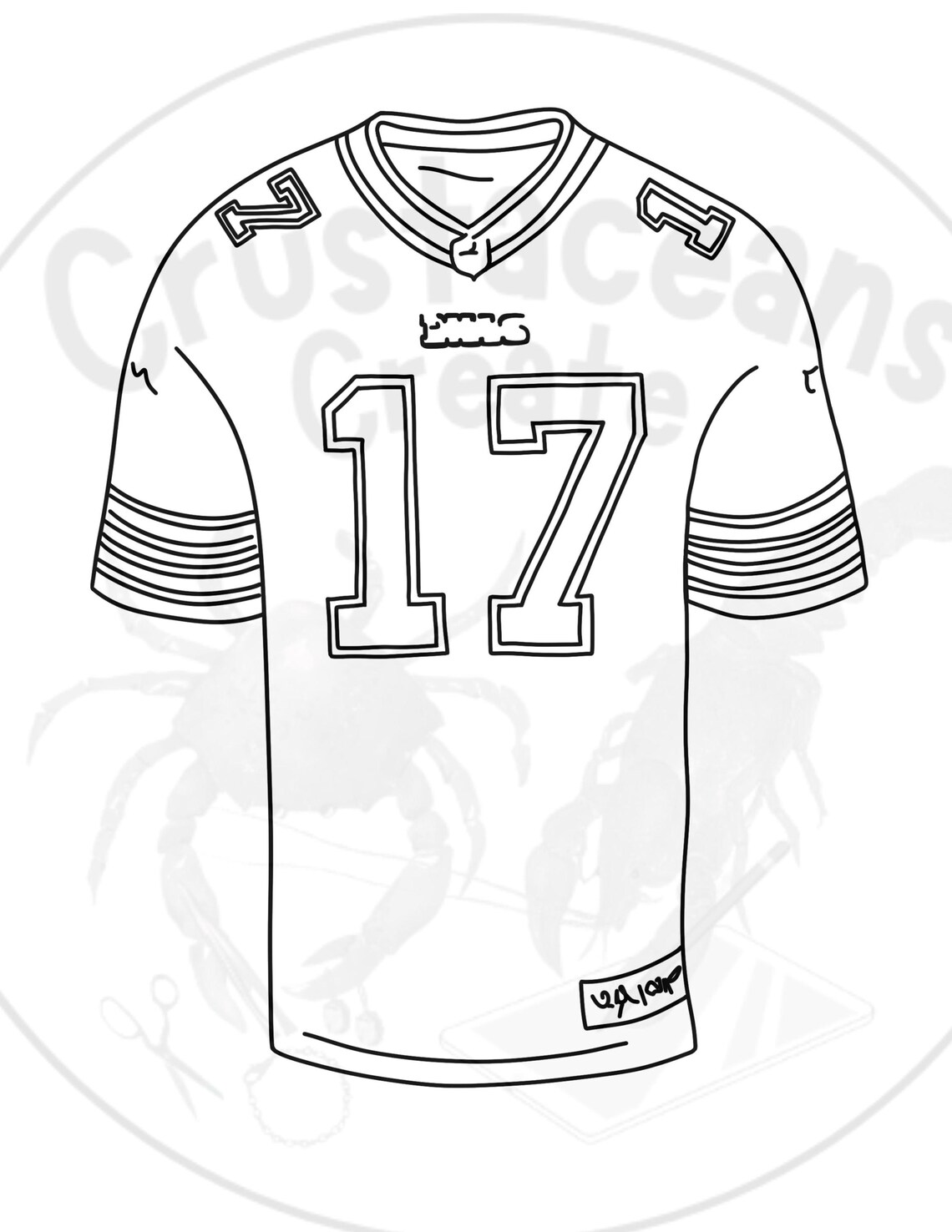 Buffalo Bills Coloring Pages- Josh Allen Football Jersey & Billy ...